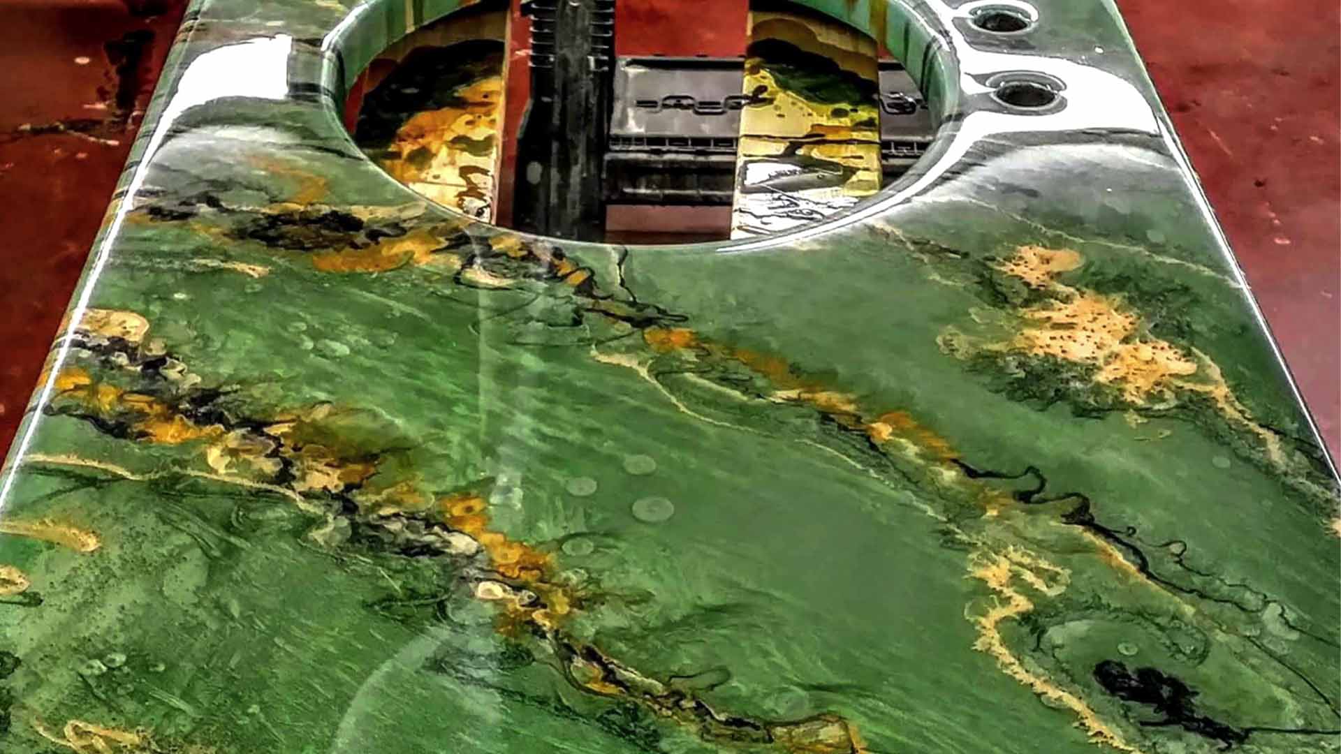 Green Marble Counter – Phoenix